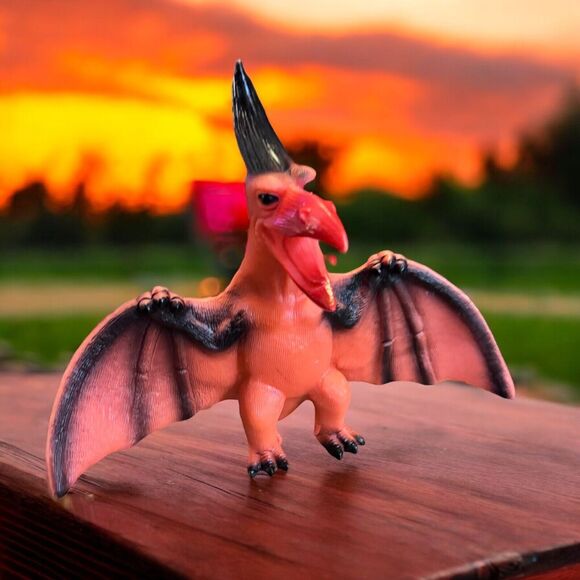 Unbranded | Toys | Pterodactyl Standing Action Figure Vintage Soft ...